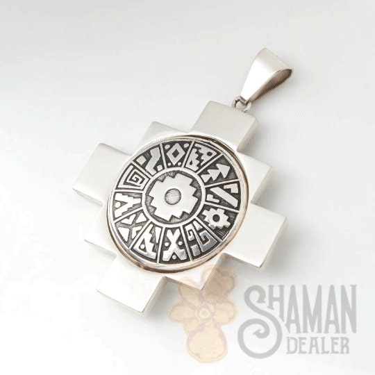 Hand Made Inka Calendar / Pachamama Chakana Silver 950 - Etsy