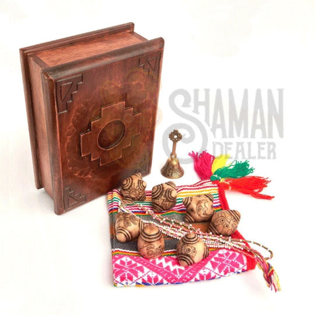 Chumpi Stones Alabaster Peruvian Shaman 7 Chakras Set From Peru Special ...