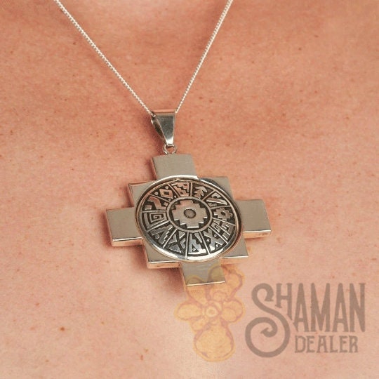 Hand Made Inka Calendar / Pachamama Chakana Silver 950 - Etsy