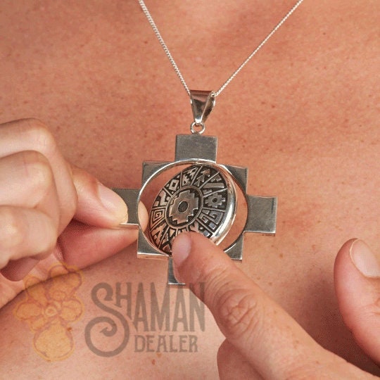 Hand Made Inka Calendar / Pachamama Chakana Silver 950 - Etsy