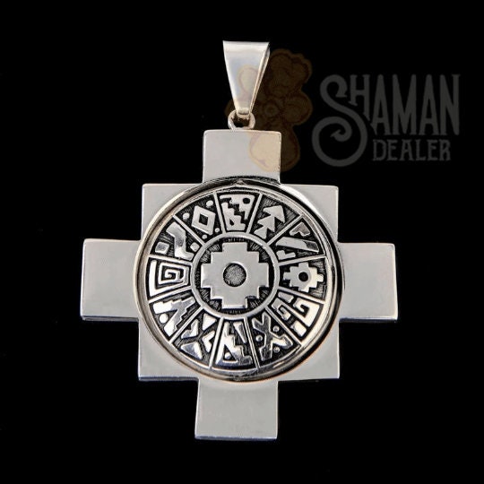 Hand Made Inka Calendar / Pachamama Chakana Silver 950 - Etsy
