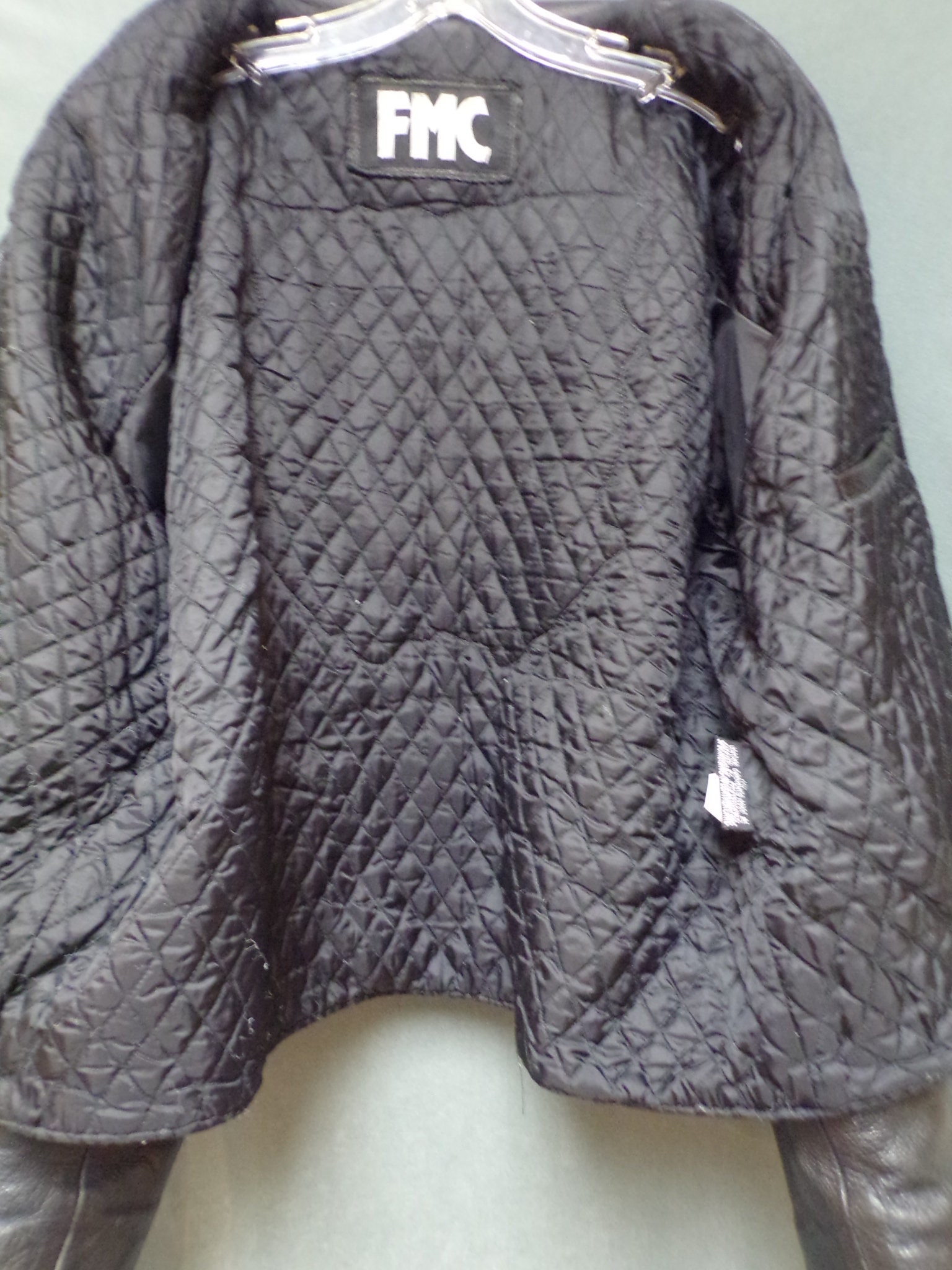 FMC Classic Black Leather Motorcycle Jacket Lined Men's Size 52 - Etsy