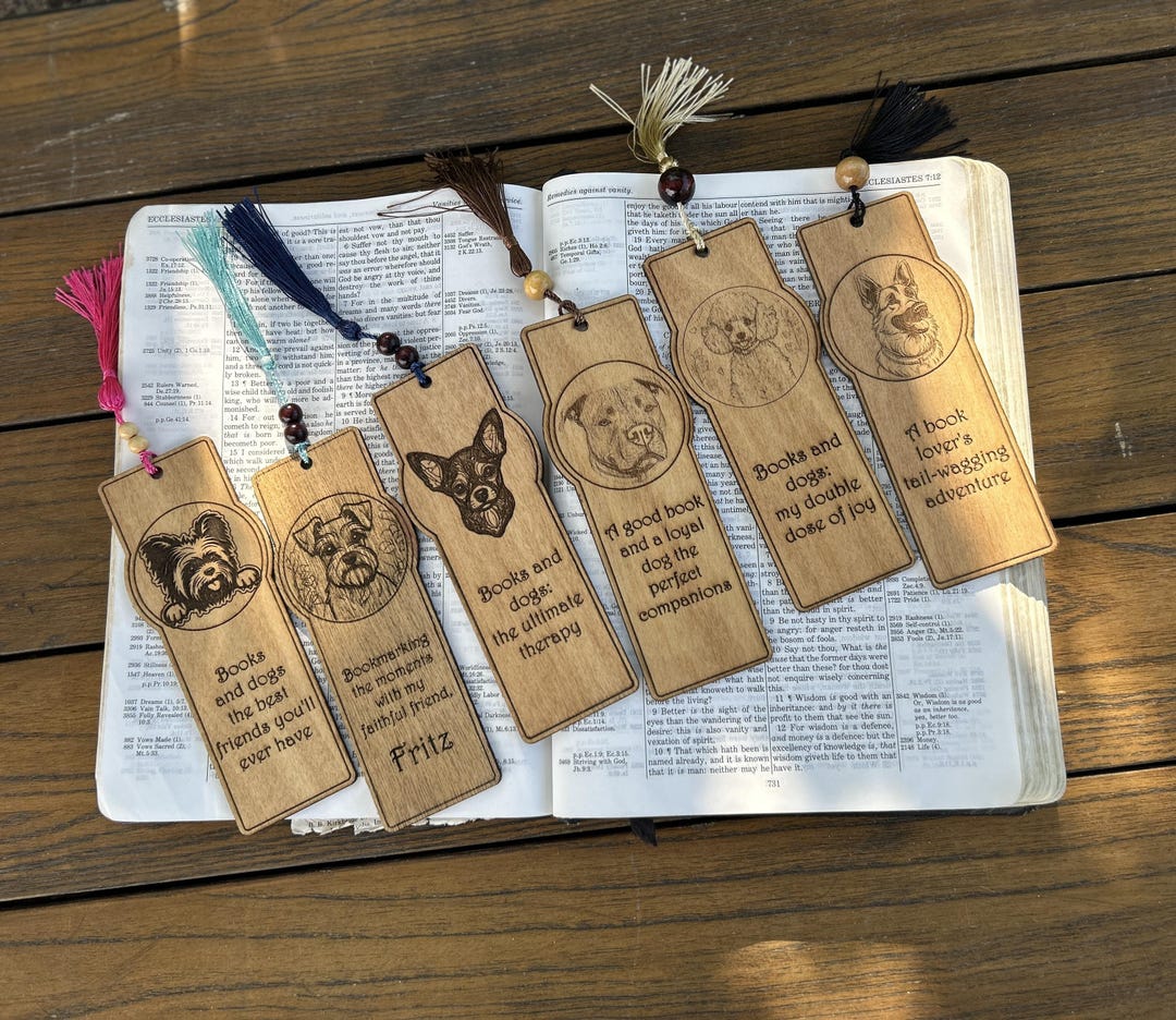 Custom Dog Bookmarks With Breed Image for the Avid Reader - Perfect ...