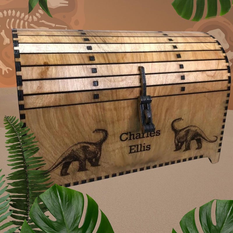 Wooden Treasure Chest - Etsy