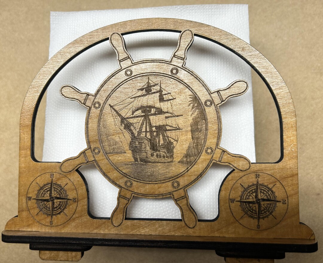 Ship Wheel Napkin Holder, Nautical Decor, Maritime Gift - Etsy