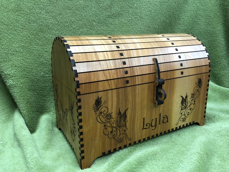 Hand Made Personalized Kids Treasure Chest Trinket | Etsy