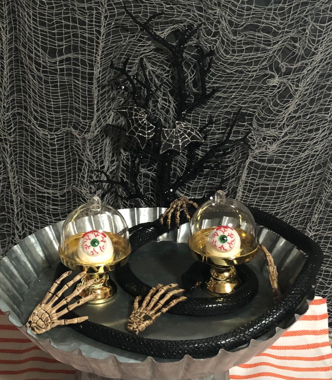 Fake Bloody Eyeball Prop With Fork, Halloween Decoration - Etsy