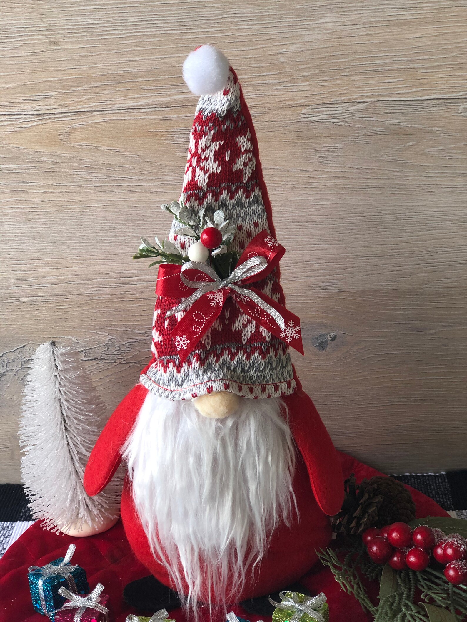 Christmas Gnomes Decor, Gnomes Centerpiece, Winter Gnomes, Cute Gnomes ...