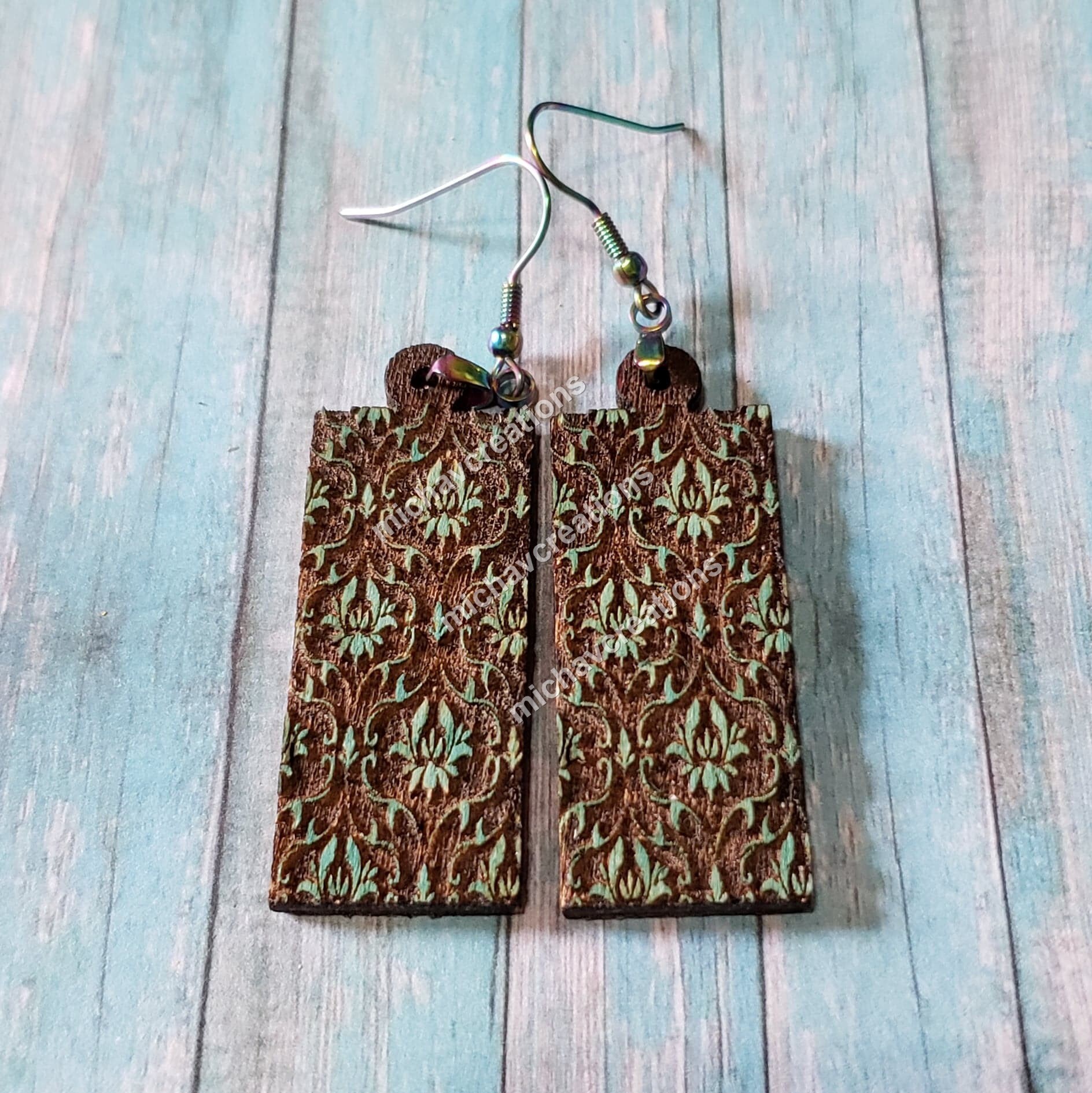 Reverse Engrave Rectangle Flowers SVG AI DXF - Etsy