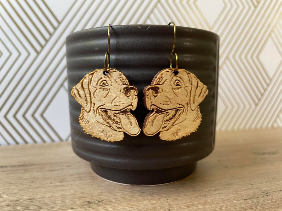 Labrador Retriever Earrings Digital File SVG, Ai, Dxf - Etsy