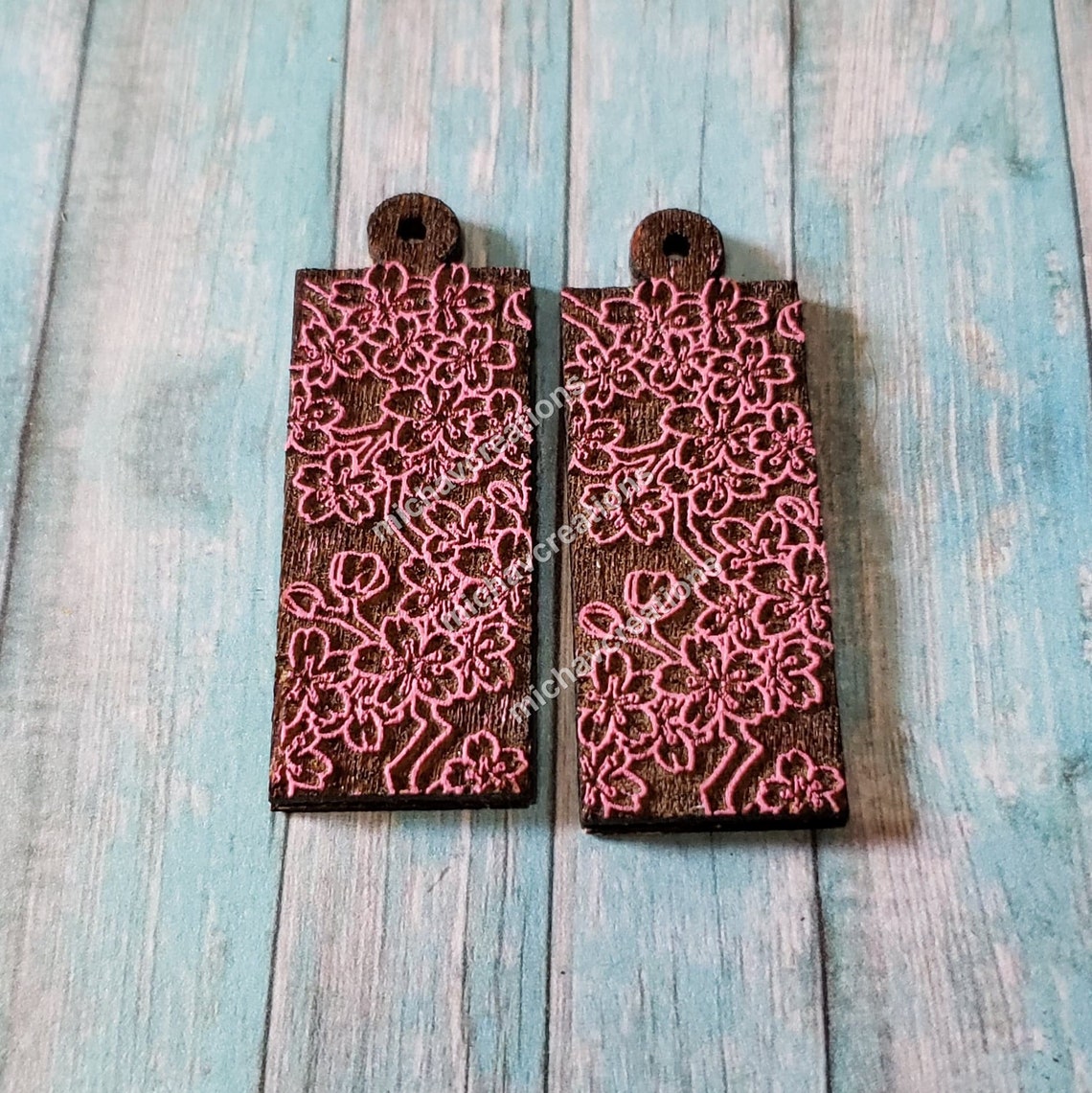 Reverse Engrave Rectangle Flowers SVG AI DXF - Etsy