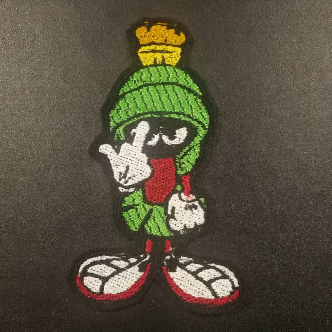 Flipping off Marvin Iron on Patch/ Sew on Patch, Cartoon, Bag ...