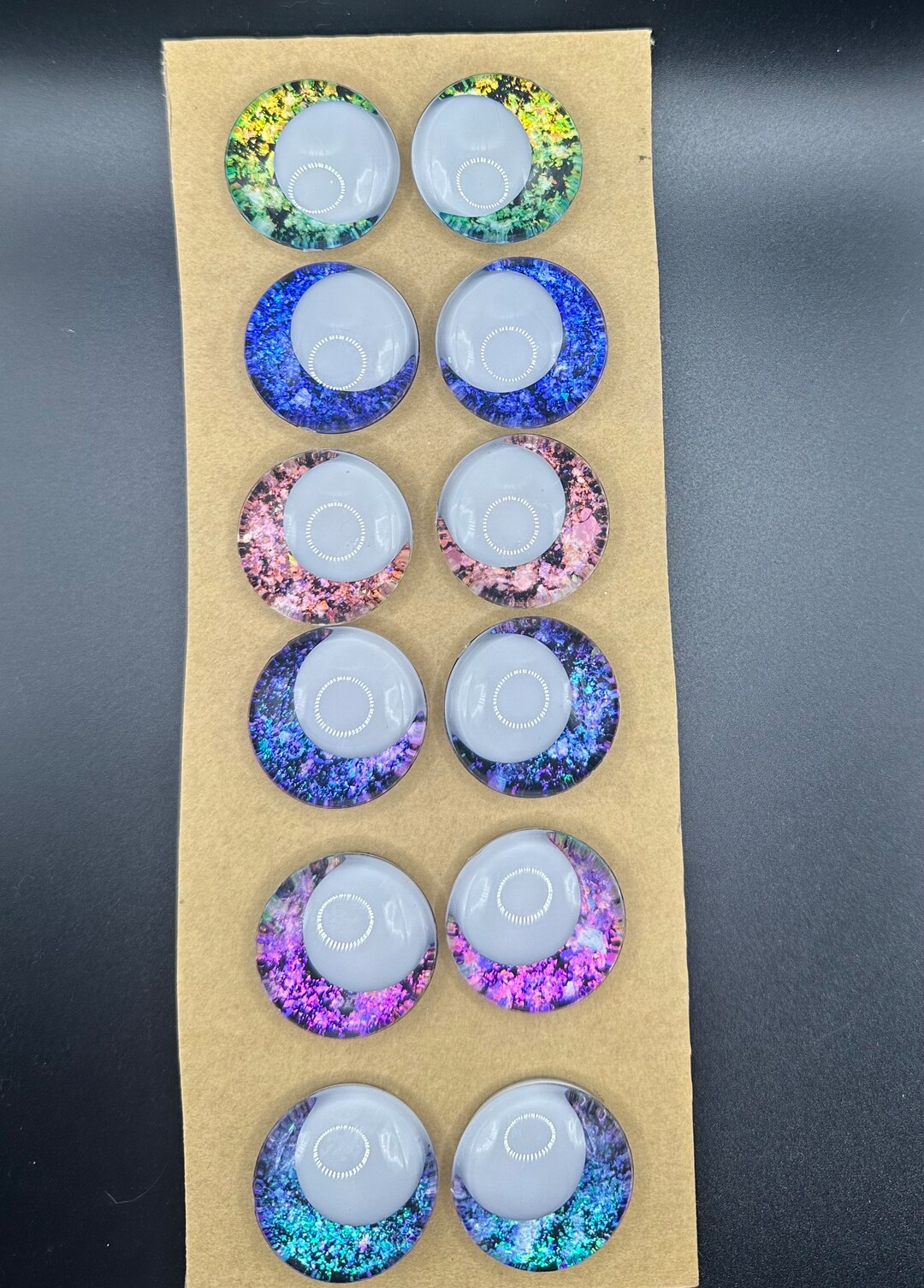 MADE TO ORDER 6x Handpainted Kawaii 30mm White Pupil Safety Eyes ...