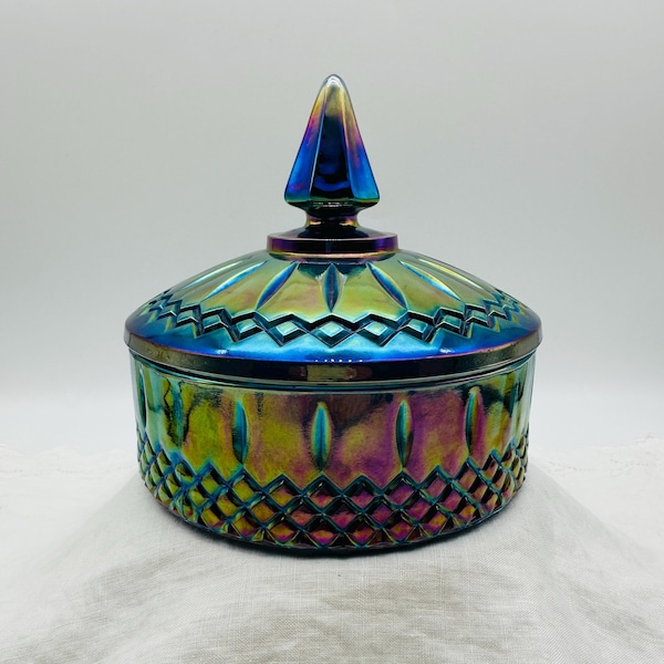Carnival Glass Candy Dish - Etsy