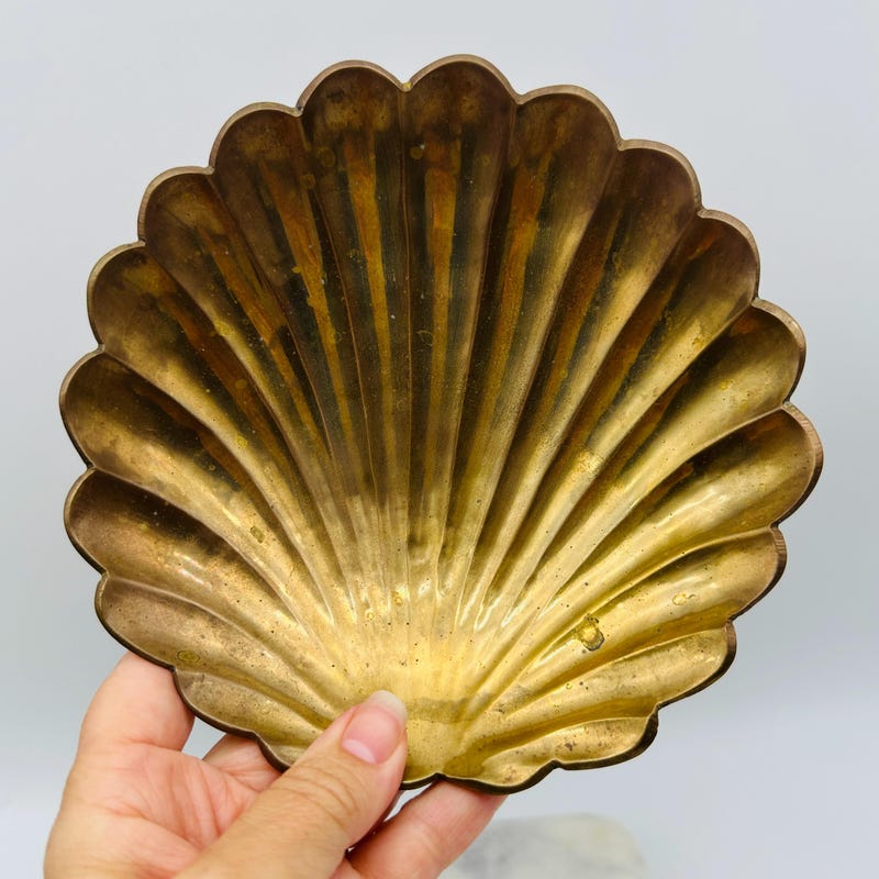 Brass Shell Dish - Etsy