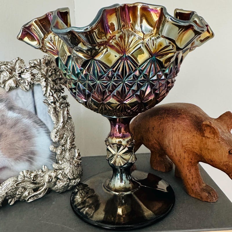 Vintage Candy Dish Fenton - Etsy