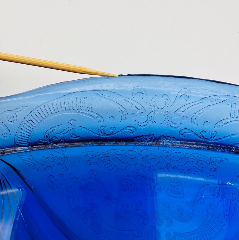 Hazel Atlas Royal Lace Ritz or Cobalt Blue Depression - Etsy