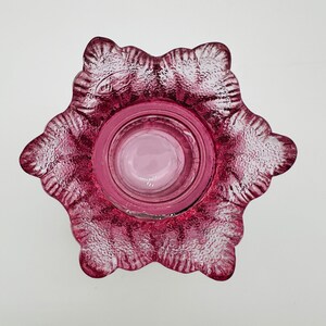Pair of Fenton Pink Tulip Two Way Candleholders, Pink Glass Votive ...