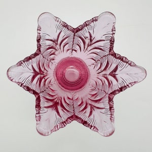 Pair of Fenton Pink Tulip Two Way Candleholders, Pink Glass Votive ...