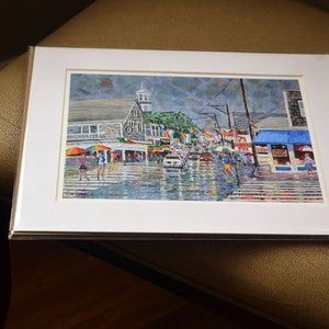 Provincetown in Rain - Print of an Original Bix Debaise Acrylic ...