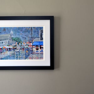 Provincetown in Rain - Print of an Original Bix Debaise Acrylic ...