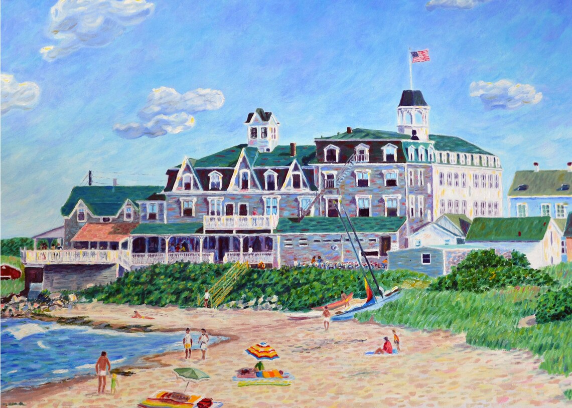 Block Island an Art Print of an Original Painting by Bix - Etsy