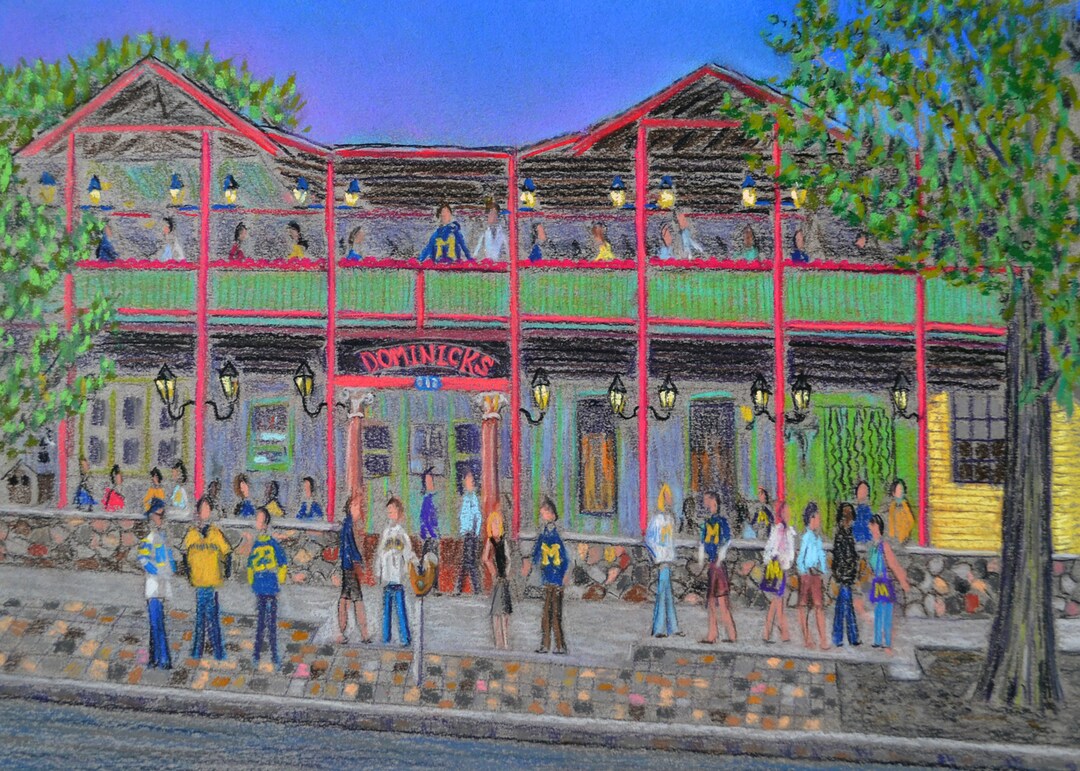 Dominick's, Ann Arbor, Michigan - Art Print Based on an Original Pastel ...