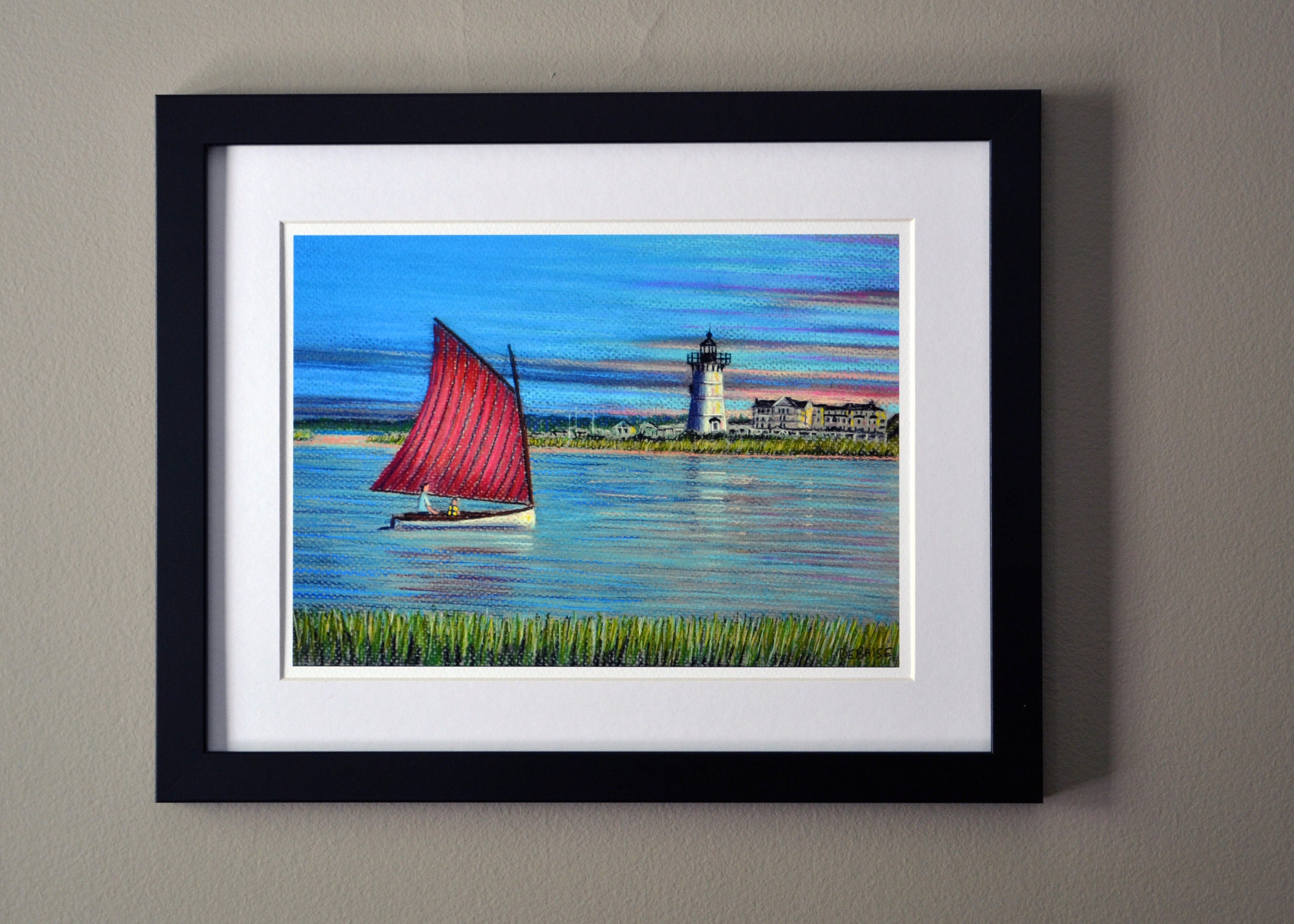 Edgartown Harbor Light, Martha's Vineyard - an Art Print of a Bix ...