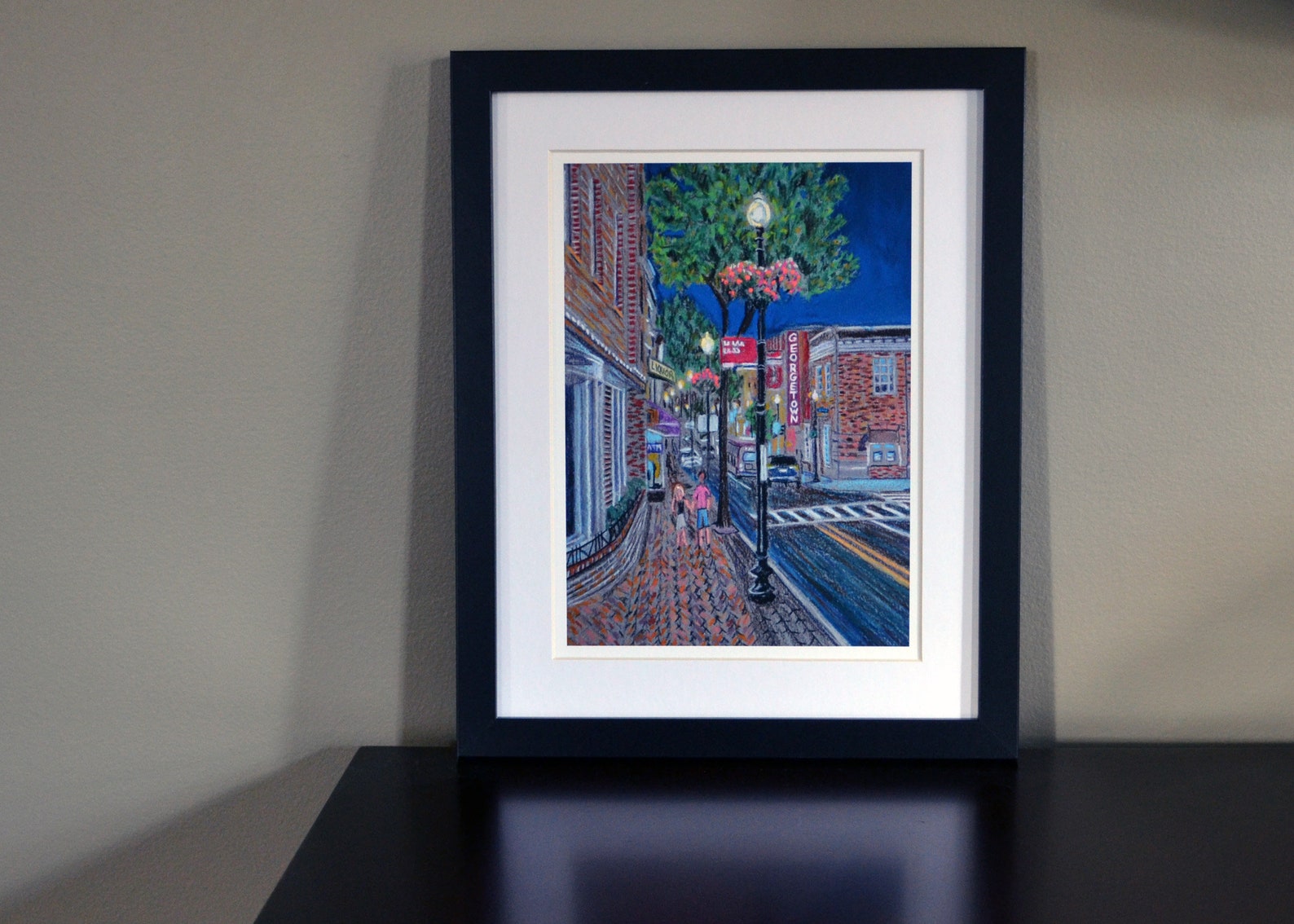 Georgetown (washington, DC) - a Print of a Bix Debaise Original Pastel ...