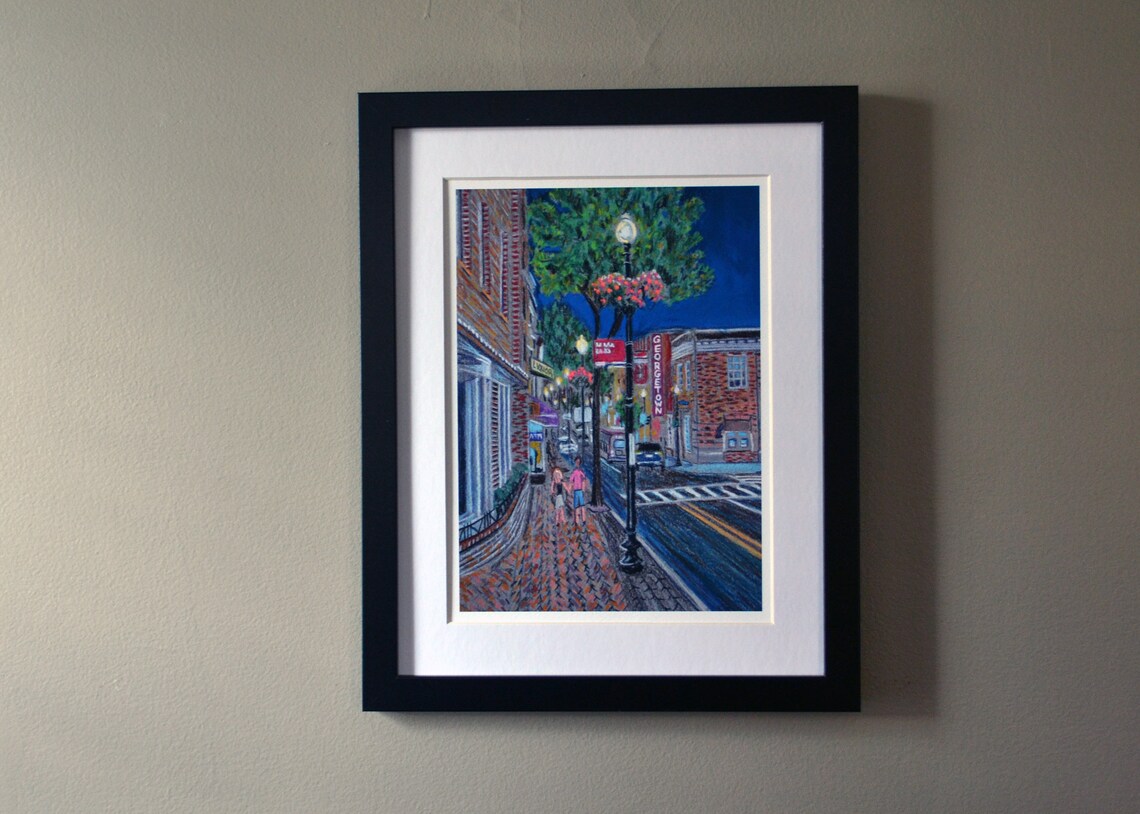 Georgetown (washington, DC) - a Print of a Bix Debaise Original Pastel ...