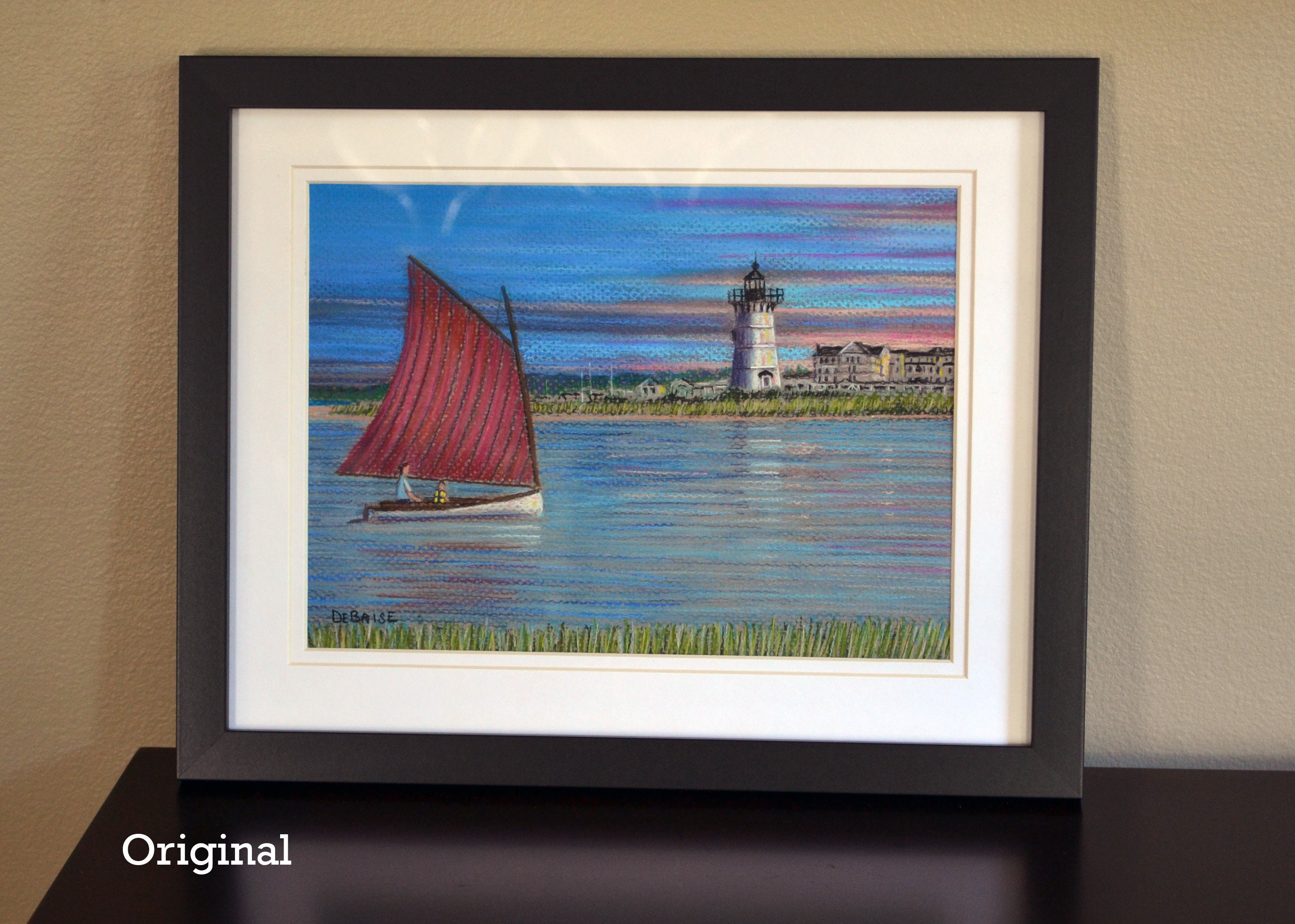 Edgartown Harbor Light, Martha's Vineyard - an Art Print of a Bix ...