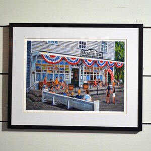 Brewster General Store, Cape Cod, Art Print, Pastel by Bix Debaise - Etsy