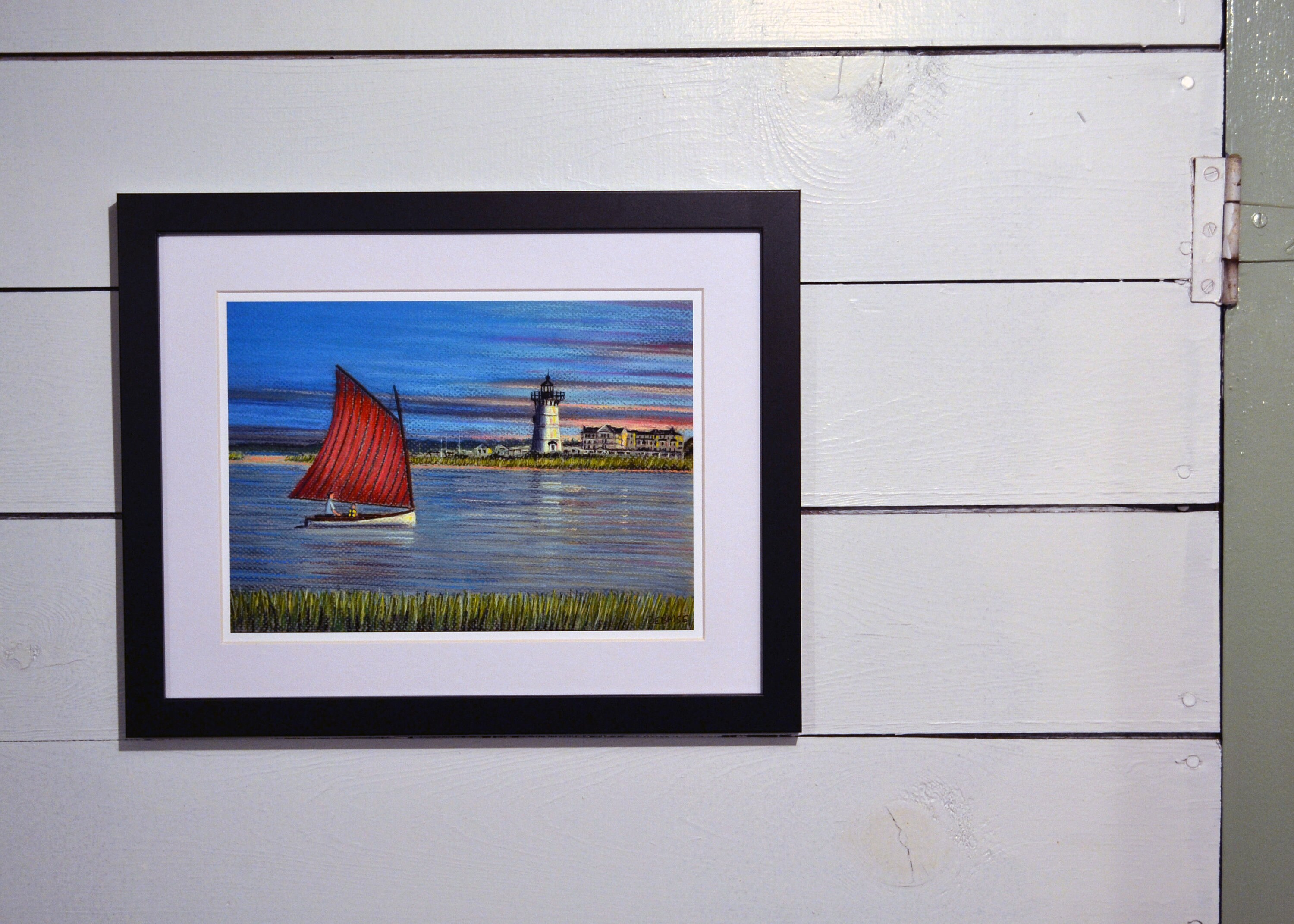 Edgartown Harbor Light, Martha's Vineyard - an Art Print of a Bix ...