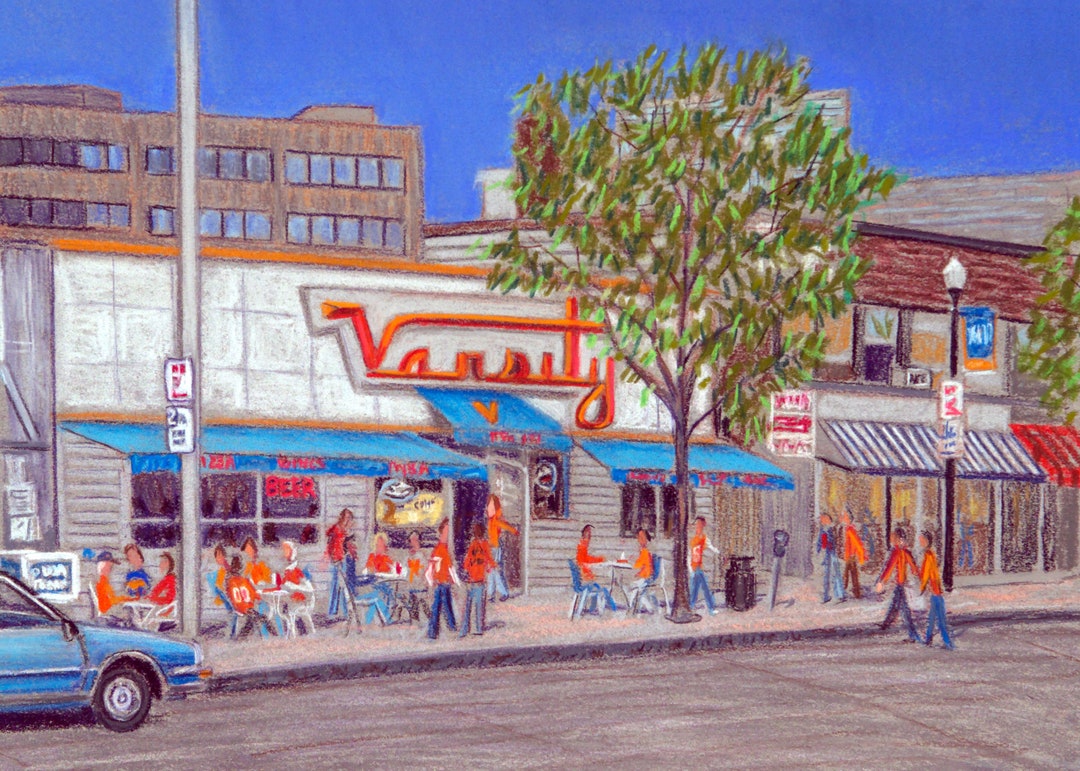 Varsity Pizza, Syracuse, NY - an Art Print of a Bix Debaise Original ...