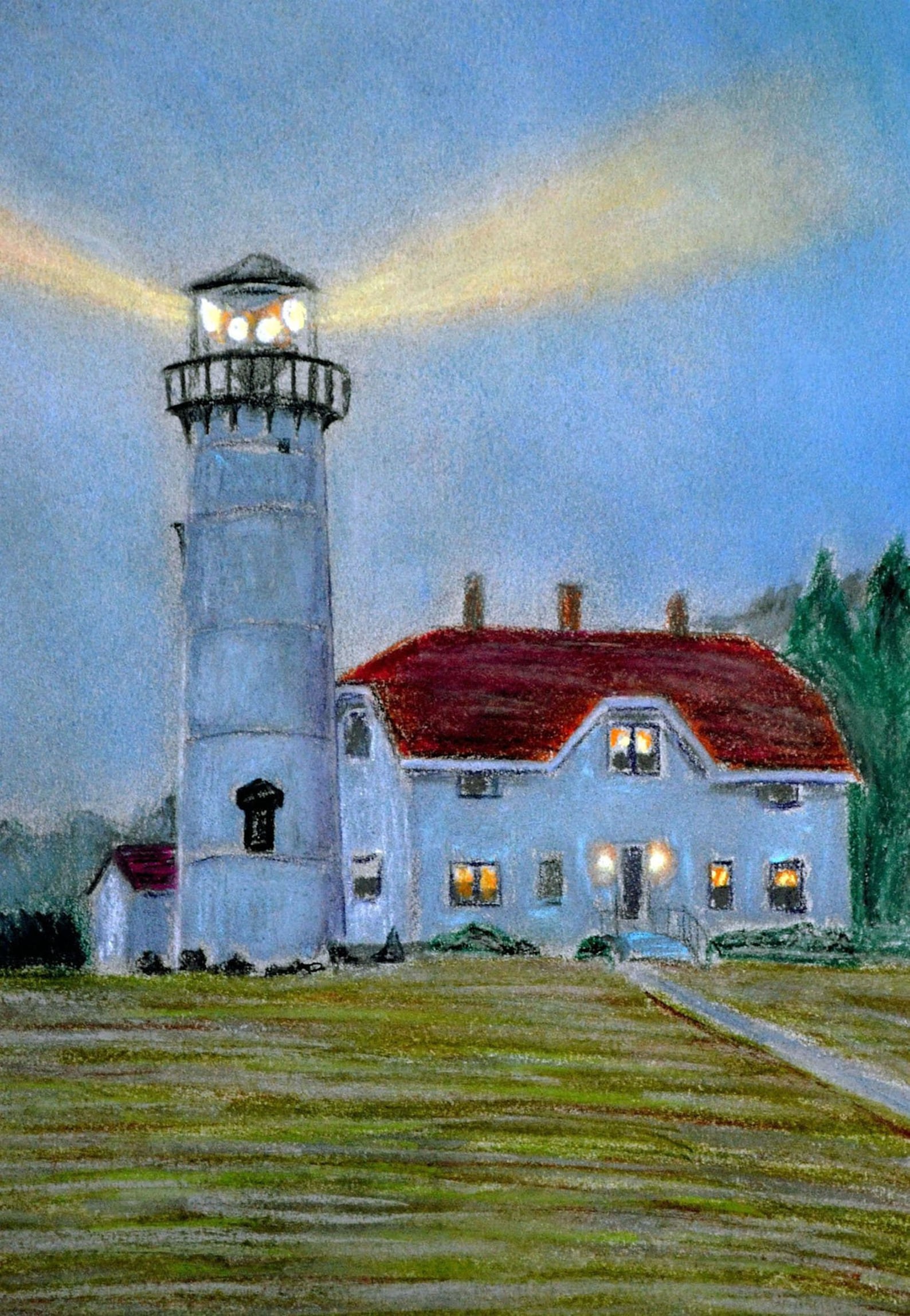 Chatham Light, Cape Cod - an Art Print of an Original Bix Debaise ...