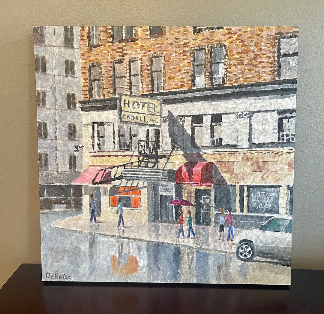 Cadillac Hotel (rochester, NY) ORIGINAL Oil Painting by Bix Debaise - Etsy