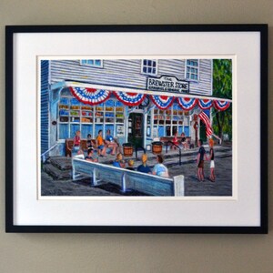 Brewster General Store, Cape Cod, Art Print, Pastel by Bix Debaise - Etsy