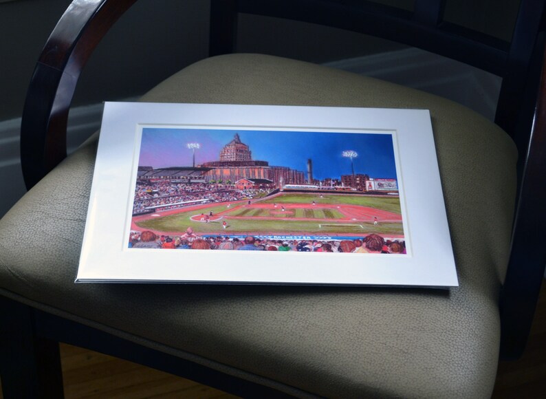 Frontier Field Rochester an Art Print of a Bix Debaise - Etsy