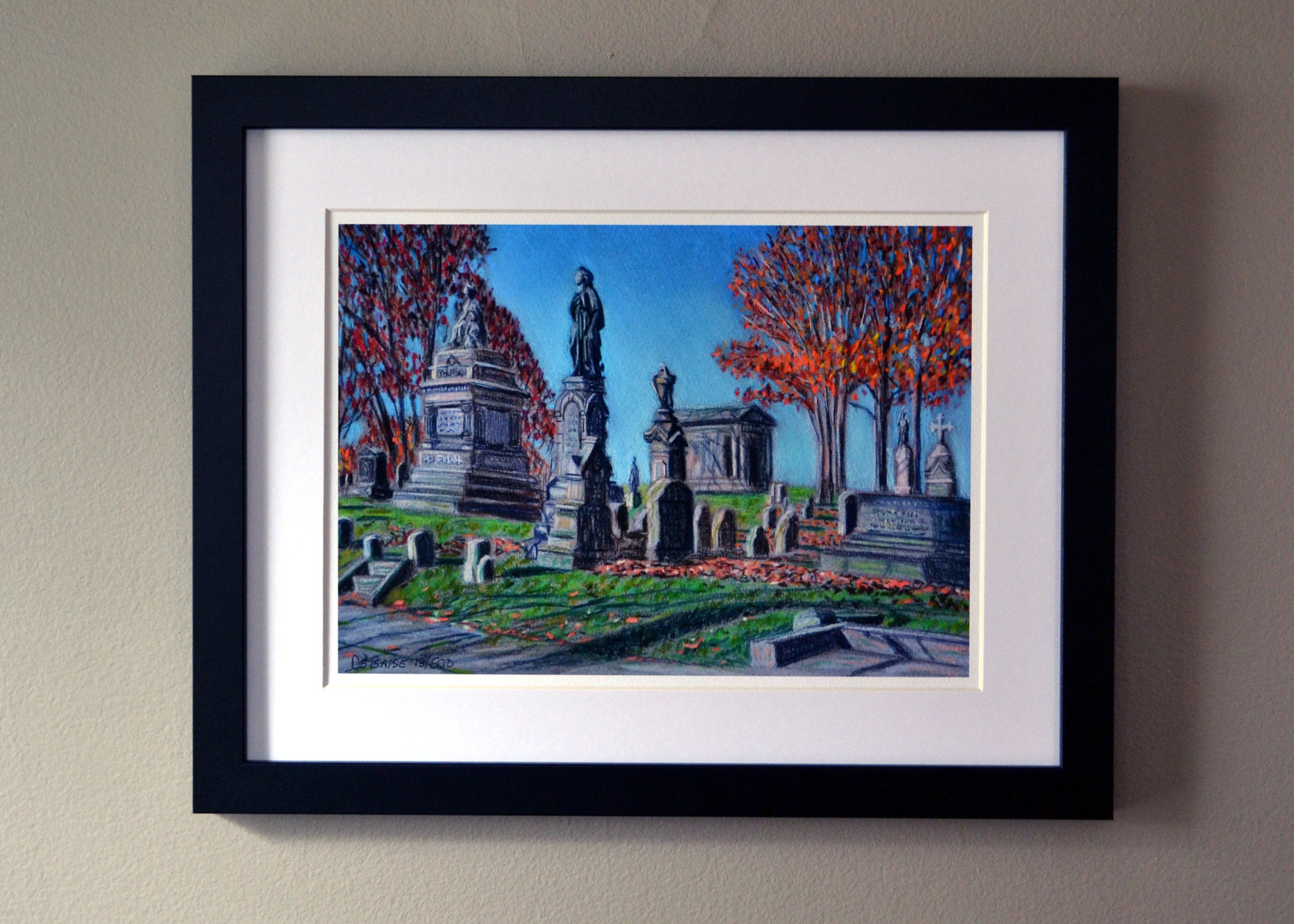Mount Hope Cemetery, Rochester, NY - an Art Print of a Bix Debaise ...