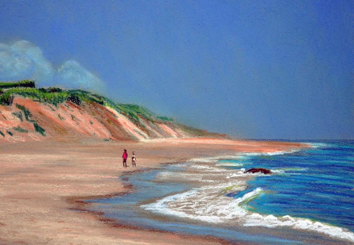 Coast Guard Beach Cape Cod Pastel and Prints by Artist Bix - Etsy