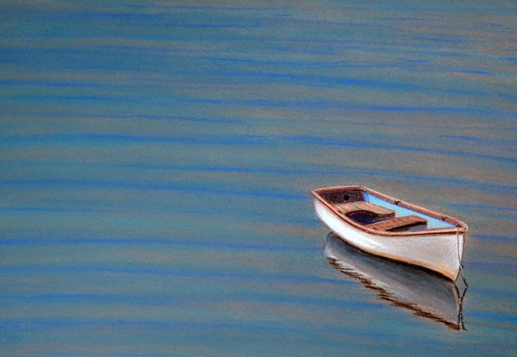 Dory Pleasant Bay Cape Cod print of an original Bix DeBaise | Etsy