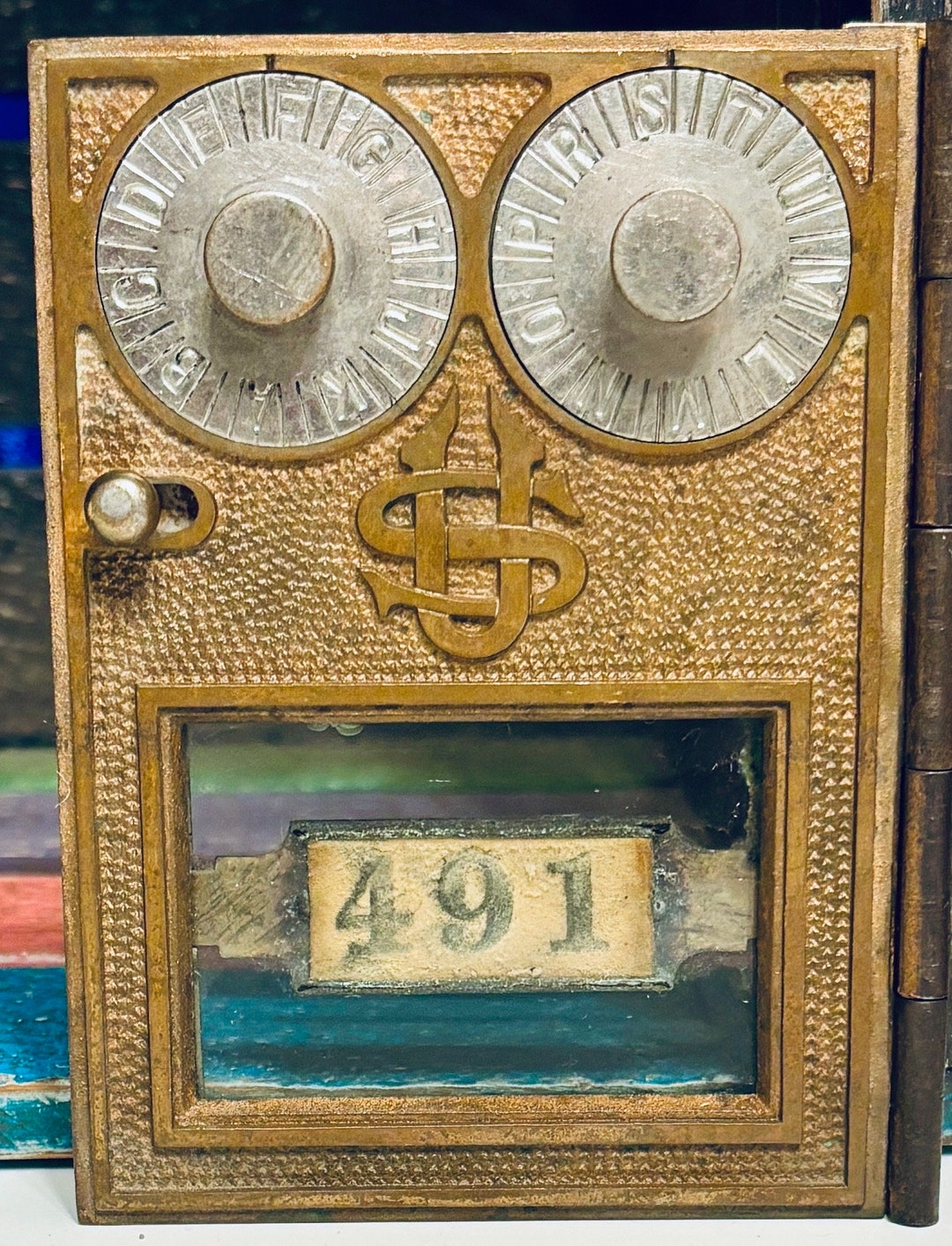 Old Metal PO Box Door - Etsy