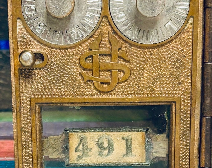 Old Metal PO Box Door - Etsy