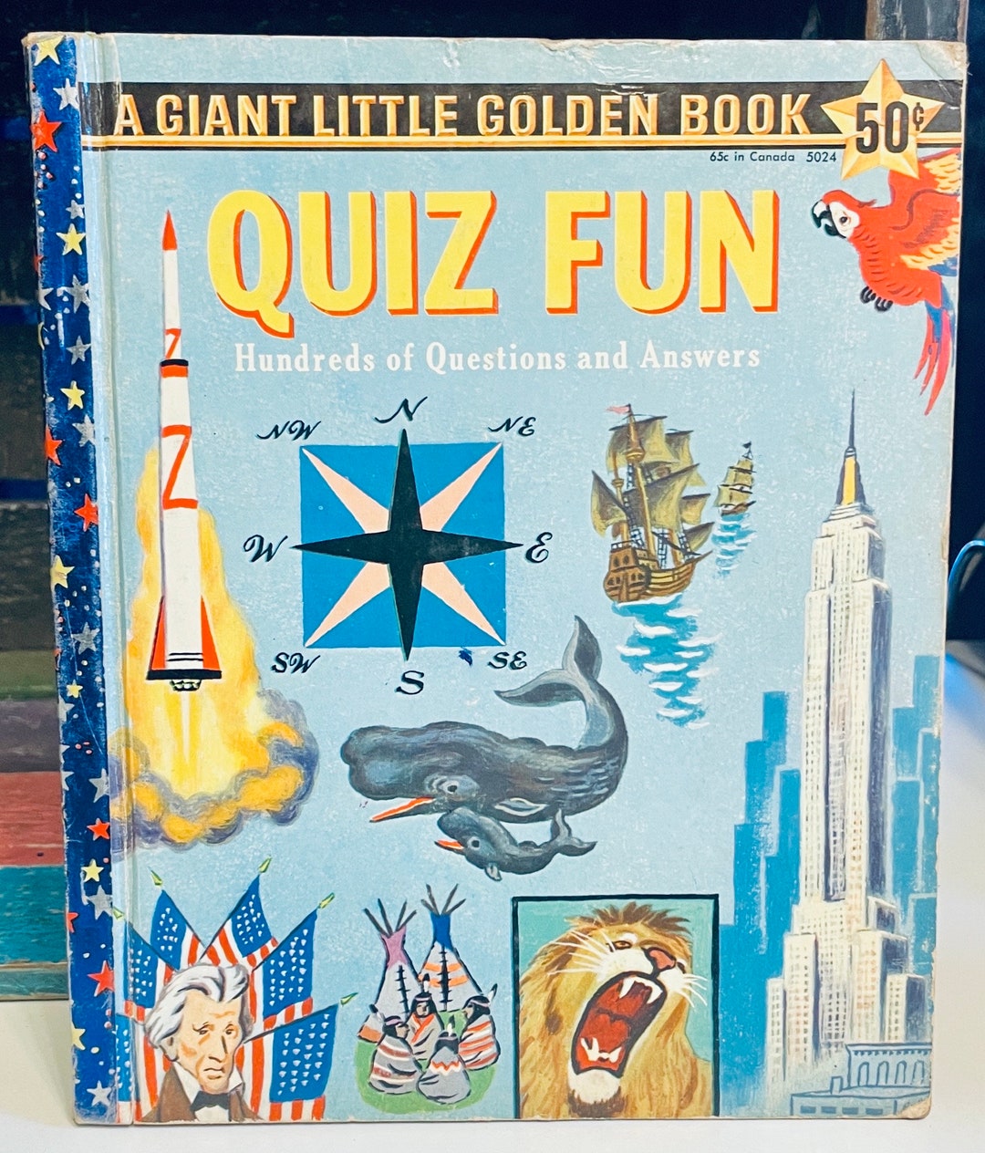 1959 “quiz Fun” Giant Little Golden Book for Kids - Etsy