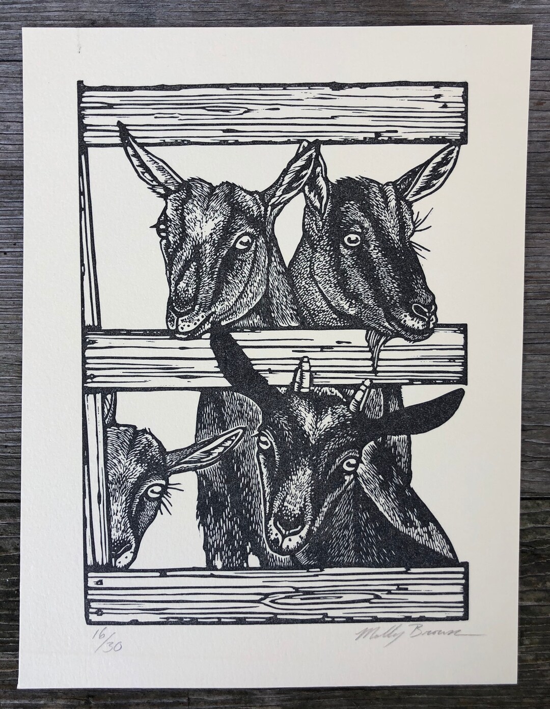 Alpine Goat Print - Etsy
