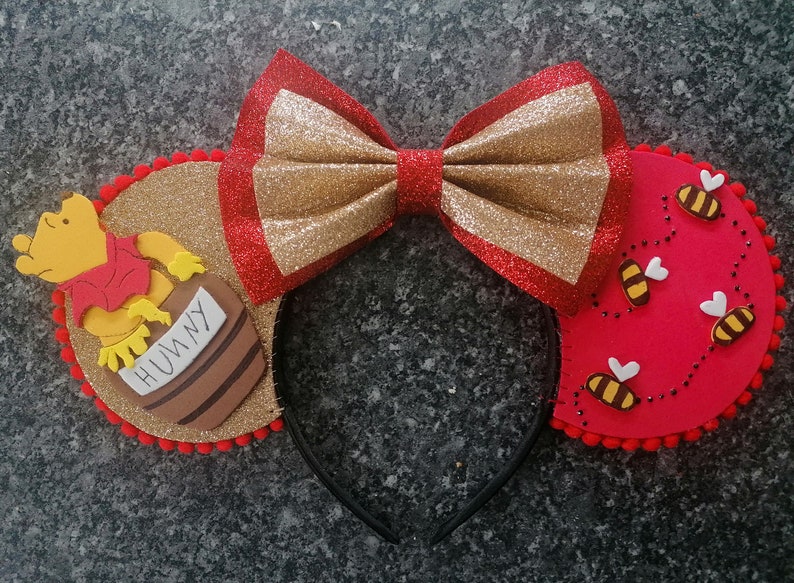 Orejas de Minnie Mouse inspiradas en Winnie The Pooh - Etsy México