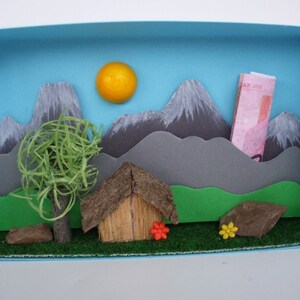 Geldgeschenkbox Urlaub in den Bergen, Wandern , Hochzeitsreise ...