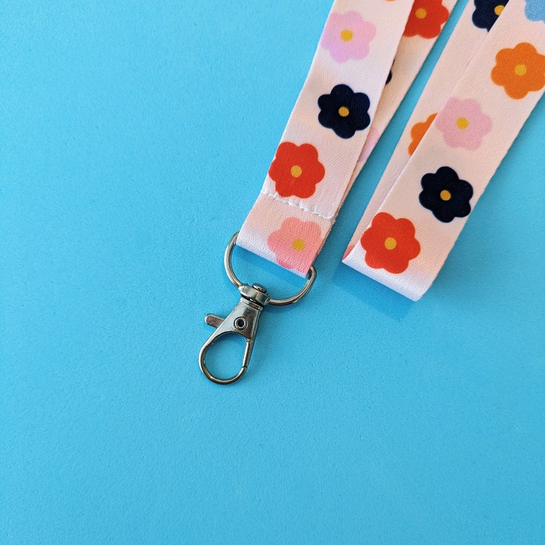 Floral Lanyard, Lanyard for Teachers, Food Gifts, Cute Lanyards - Etsy