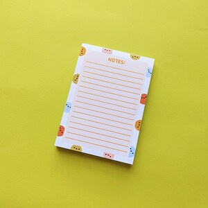 Smiling A6 Notepad | to Do List | Memo Pad | A6 Checklist | Cute ...
