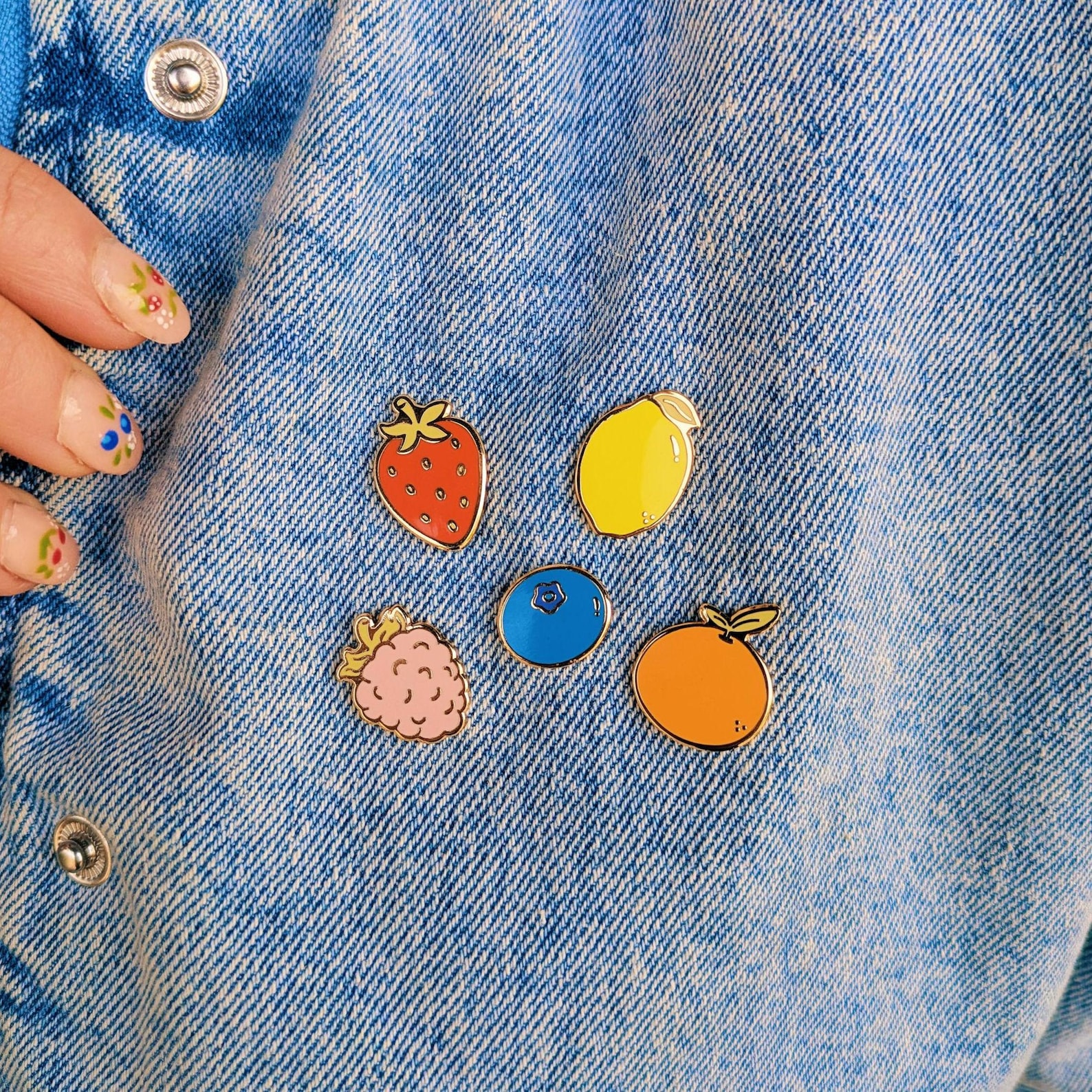 Fruit Enamel Pins, Foodie Gifts, Filler Pins, Cottagecore, Summer ...